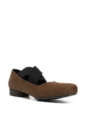 UMA WANG Fur Ballet Flats - Brown