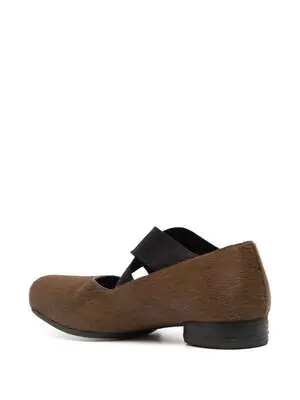 UMA WANG Fur Ballet Flats - Brown