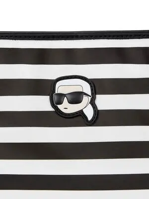 Karl Lagerfeld Ikon Karl Striped Tote Bag