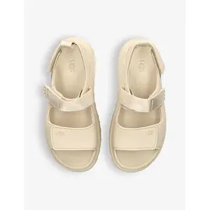 UGG Goldenglow Woven Platform Sandals - Beige