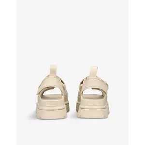 UGG Goldenglow Woven Platform Sandals - Beige