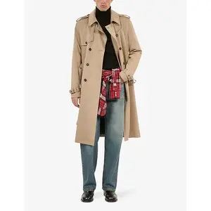 The Kooples Double-breasted Cotton Trench Coat