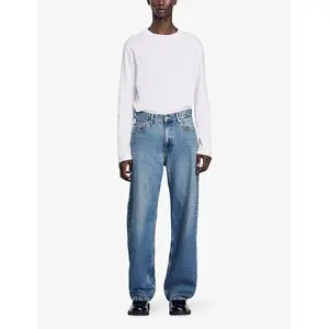 Sandro Straight-leg Relaxed-fit Jeans - Bleus