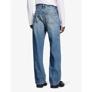 Sandro Straight-leg Relaxed-fit Jeans - Bleus