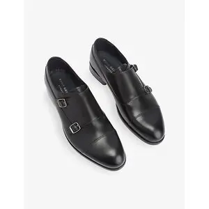 Kurt Geiger Leather Monk Shoes - Black