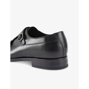 Kurt Geiger Leather Monk Shoes - Black
