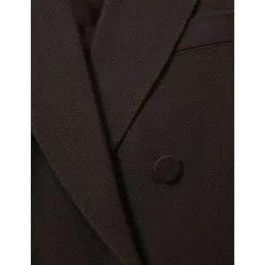 REISS X Atelier Lena Double-breasted Wool-blend Suit Jacket