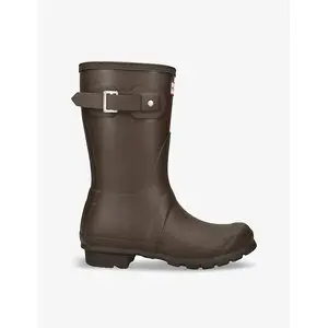 Hunter Original Short Rubber Wellington Boots - Dark Brown