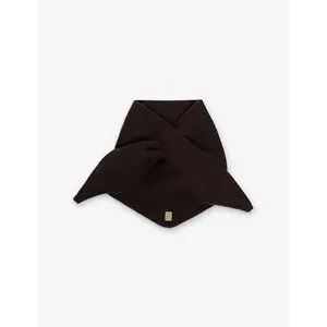 Sandro Stripe Wool And Cashmere Scarf - Brown