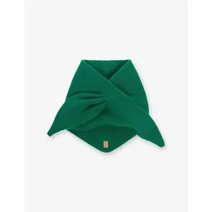 Sandro Stripe Wool And Cashmere Scarf - Green