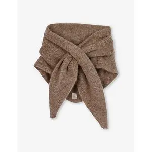 Sandro Stripe Wool And Cashmere Scarf 1size Naturels