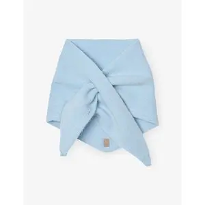 Sandro Stripe Wool And Cashmere Scarf 1size Sky Blue