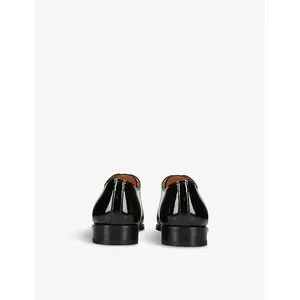 Magnanni Flex Tonal-stitching Leather Oxford Shoes - Black