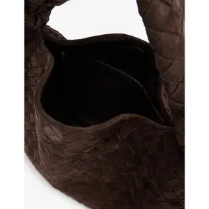 Bottega Veneta Medium Suede Shoulder Bag - Fondant-m Brass