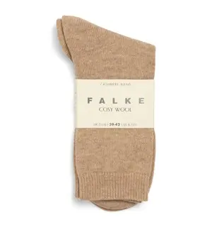 Falke Wool-blend Cosy Socks - Beige