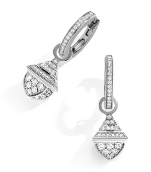 MARLI NEW YORK Cleo Rev Diamond Drop Earrings - White