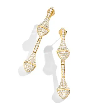 MARLI NEW YORK Cleo Diamond Drop Earrings - Gold