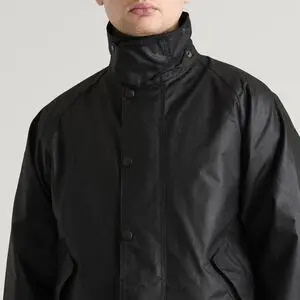 Barbour Os Transport Wax Jacket - Black
