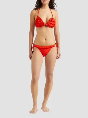 Vilebrequin Ruffled Side-tie Bikini Bottom