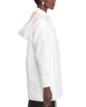 Jane Post Iconic Princess Rain Slicker Coat - White