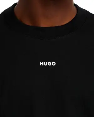 Hugo Boss Dapolino Logo Print Tee - Black
