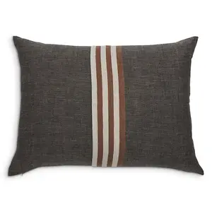 POM POM AT HOME Benny Striped Big Decorative Pillow, 28 X 36 Grey