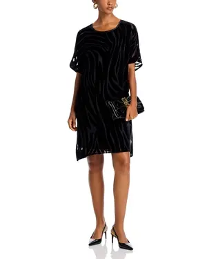 Caroline Rose Velvet Burnout Caftan Dress