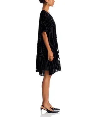 Caroline Rose Velvet Burnout Caftan Dress