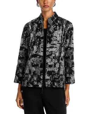 Caroline Rose Melange Knit Jacket