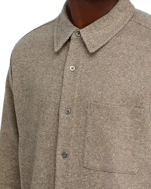 Madewell Donegal Twill Button Front Shirt - Wheat