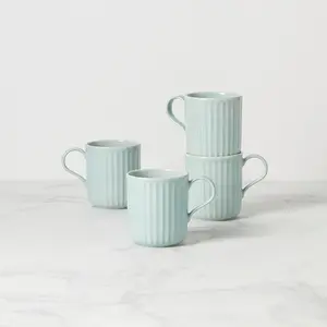 LENOX French Perle Mugs, Set Of 4 - Lt Blue