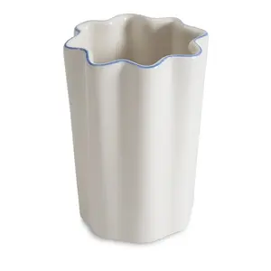 KASSATEX Le Marais Tumbler - White/ Blue