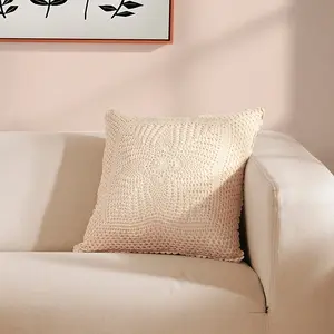 ROSELLI Esme Crocheted Pillow - Ivory