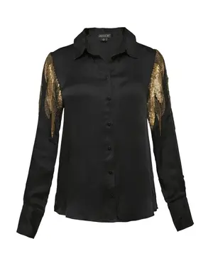 AS By DF Collins Embellished Blouse