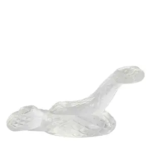Lalique Snake Head Up Figure - No Color