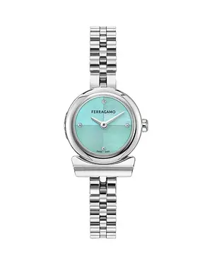 FERRAGAMO Gancini Watch, 22.5mm - Blue/silver