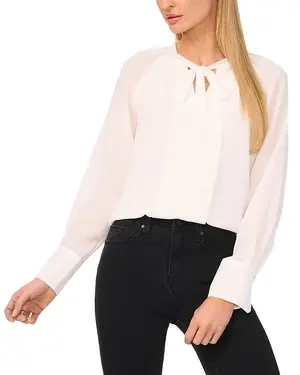 CECE DUPRAZ Tie Neck Top