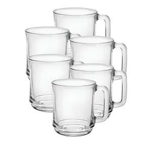 DURALEX Lys Stackable Mug, Set Of 6 - Clear