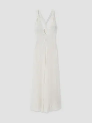 Significant Other Crinkle-satin Maxi Dress - Ivory
