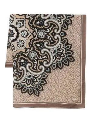 Tagliatore Paisley-print Scarf - Brown