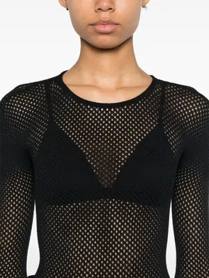 Wardrobe.NYC X Rhw Web Bodysuit - Black