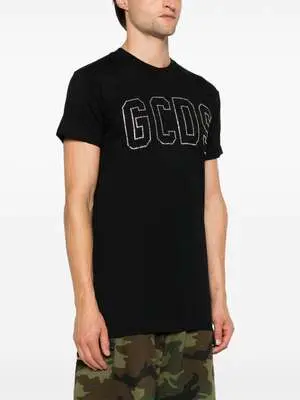 Gcds Crystal-embellished Logo T-shirt