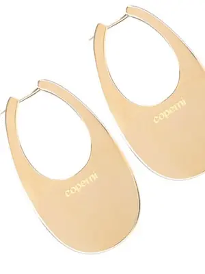 Coperni Large Swipe Earrings - Gold