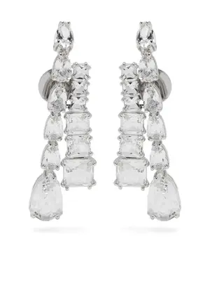 SWAROVSKI Matrix Dangle Earrings - Silver