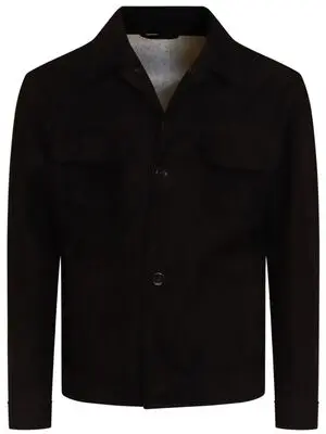 LARDINI Suede Shirt Jacket