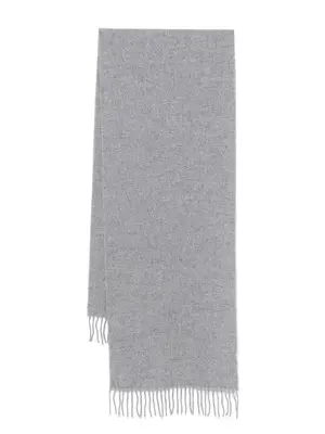 Ralph Lauren Embroidered-logo Scarf - Grey