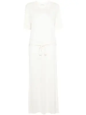 LEMAIRE Belted Maxi Dress - Neutrals