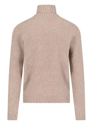DRUMOHR Wool Roll Neck Sweater - Neutrals
