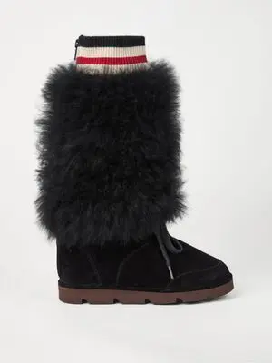 Brunello Cucinelli Panelled Mid-calf Boots