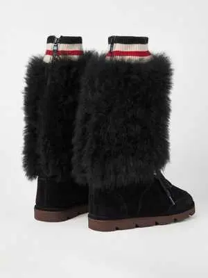Brunello Cucinelli Panelled Mid-calf Boots
